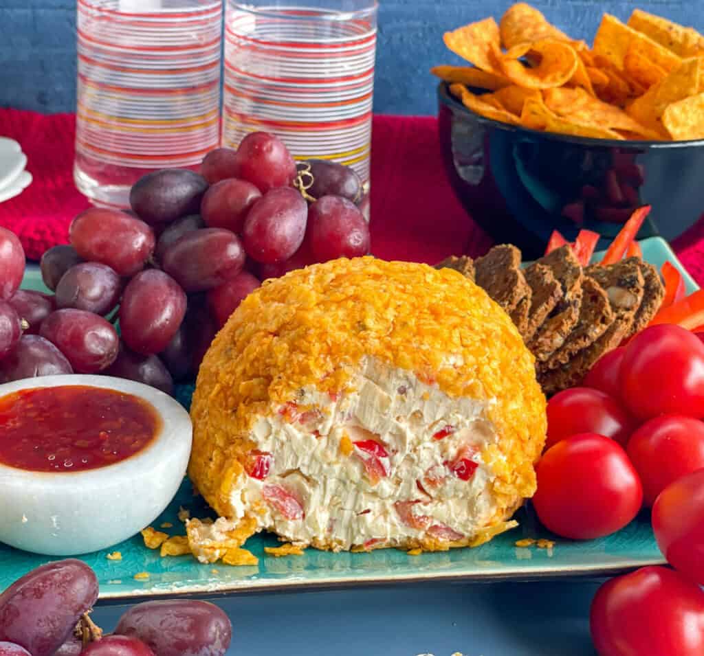 Sweet Chilli Cheeseball & Corn Chip Crumb - Just a Mum's Kitchen
