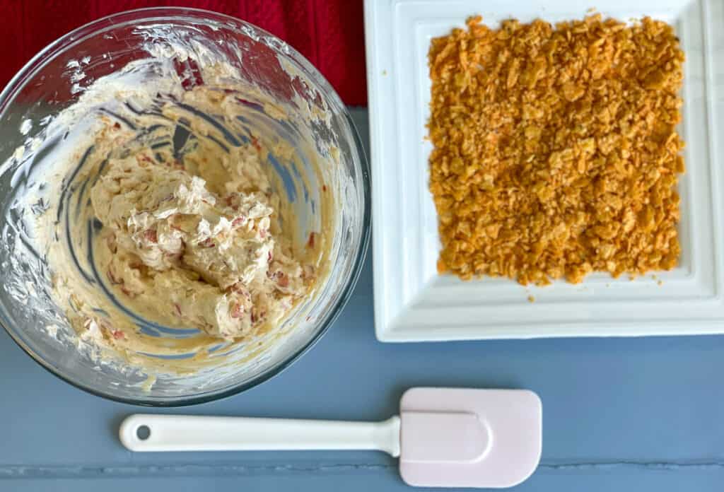 Sweet Chilli Cheeseball & Corn Chip Crumb - Just a Mum's Kitchen