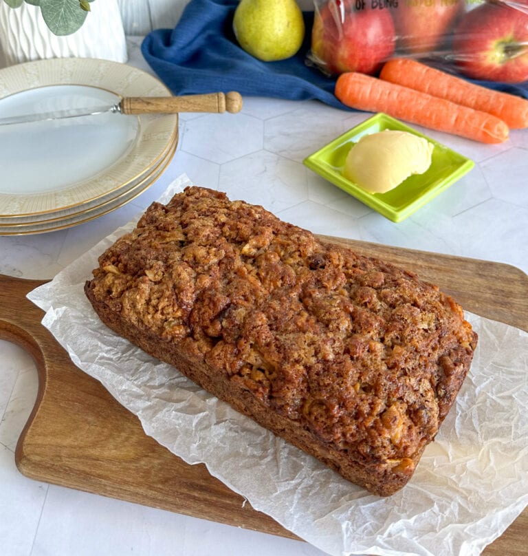 Apple Pear Carrot Loaf - Just a Mum's Kitchen