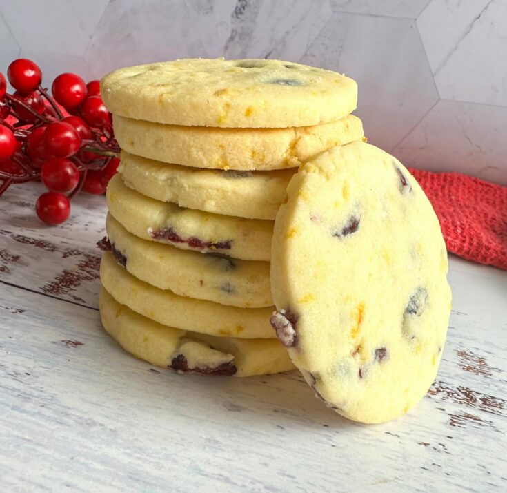 Cranberry Orange Shortbread - Just a Mum's Kitchen