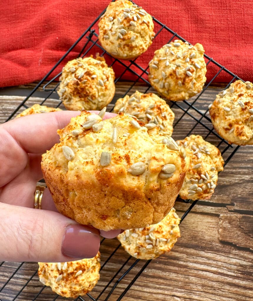 Cheese & Sunflower Seed Muffins | Just a Mum's Kitchen