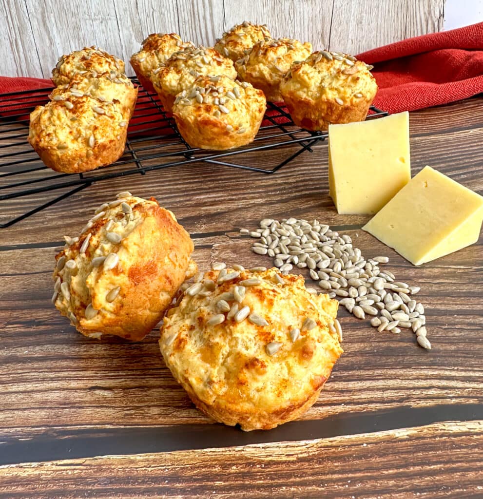 Cheese & Sunflower Seed Muffins | Just a Mum's Kitchen
