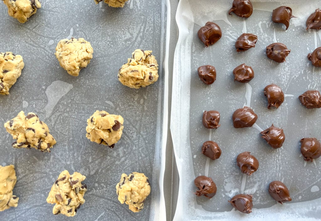 The Best Nutella Stuffed Chocolate Chip Cookies | Just a Mum's Kitchen