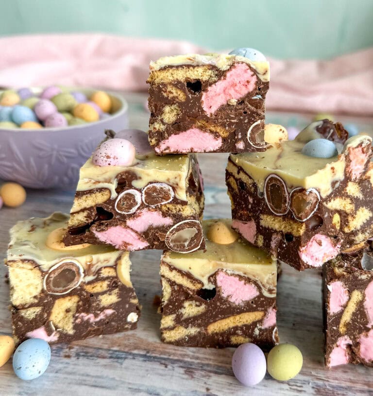 Triple Chocolate Easter Rocky Road - Just a Mum's Kitchen