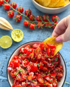 Easy Chunky Cherry Tomato Salsa - Just a Mum's Kitchen