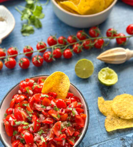 Easy Chunky Cherry Tomato Salsa - Just a Mum's Kitchen
